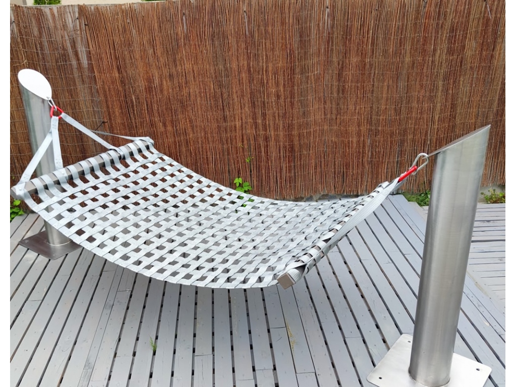 Hamak miejski z drążkiem dębowym, HM, Inne marki - wHAMAKu.pl